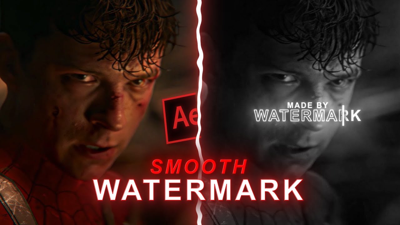 smooth watermark tutorial on after effects - YouTube