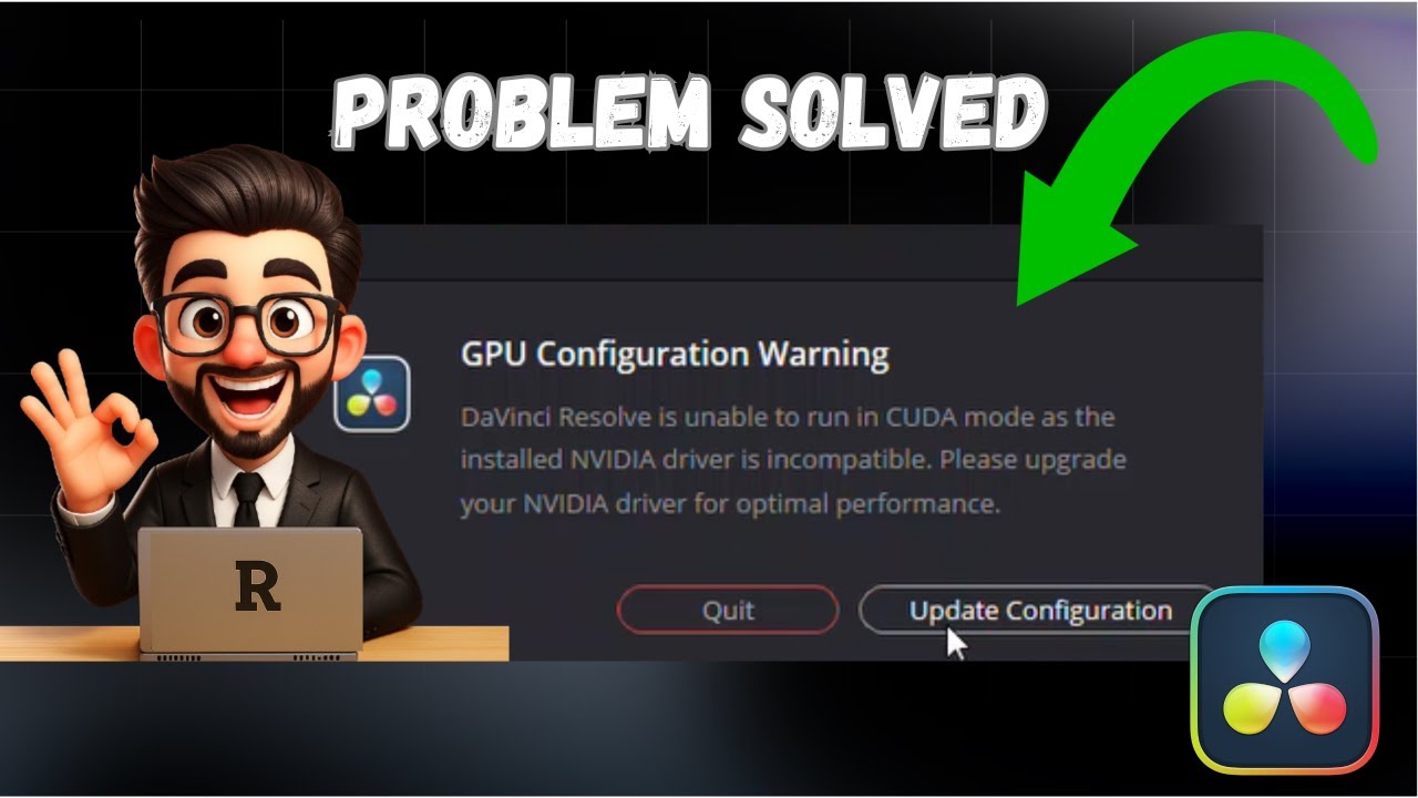 HOW TO FIX GPU Configuration Warning Davinci Resolve 20 IN 2025 ! - YouTube