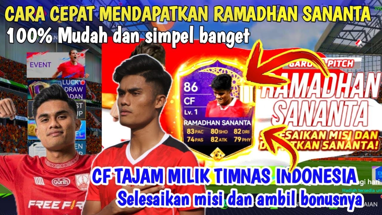 Cara cepat mendapatkan Ramadhan Sananta,Mudah dan gampang//TOTAL ...