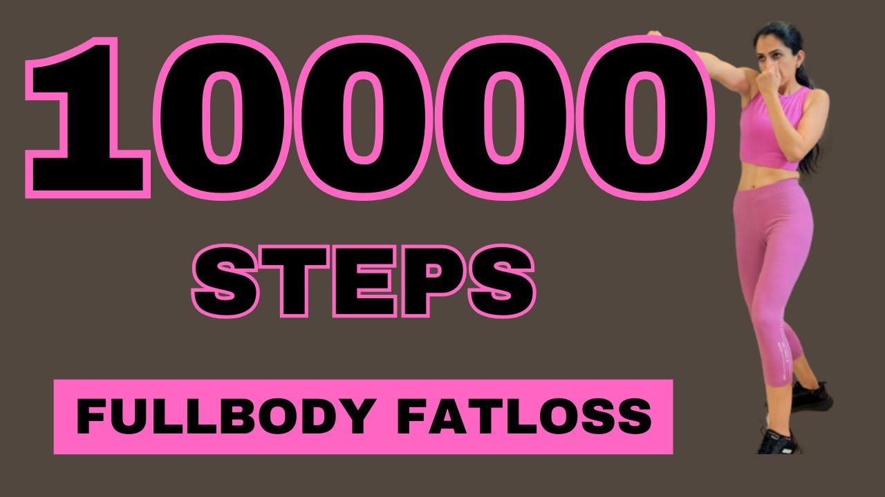 10,000 Steps Indoor Walking Workout | Non-Jumping Routine for Home ...
