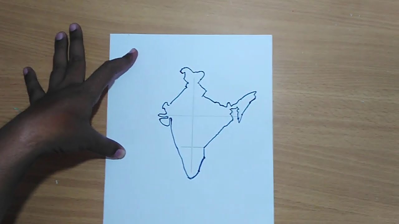 India map |simple drawing | easy trick | Teacher's studio. - YouTube