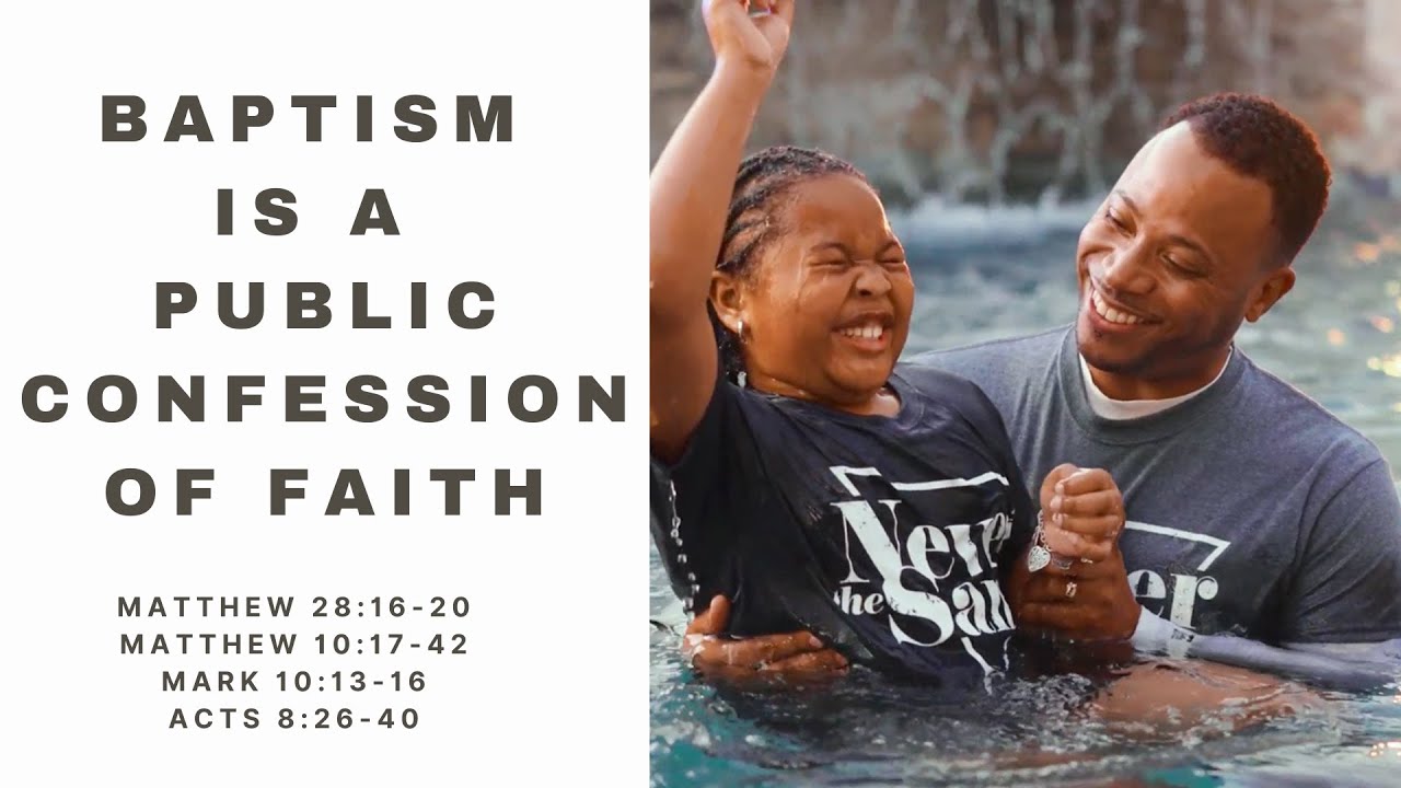 Baptism is a Public Confession of Faith - Sunday Service - Equator ...