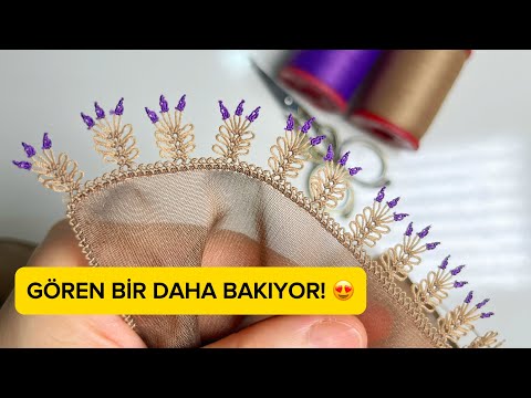 51/ Gören Tekrar İzliyor! 😍 Kolay İğne Oyası Modeli | Easy But Super Elegant Needle Lace