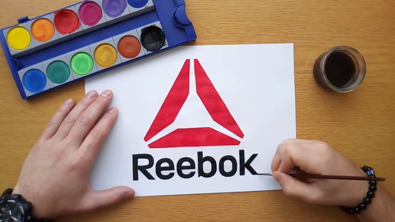 How to draw the Reebok logo - YouTube