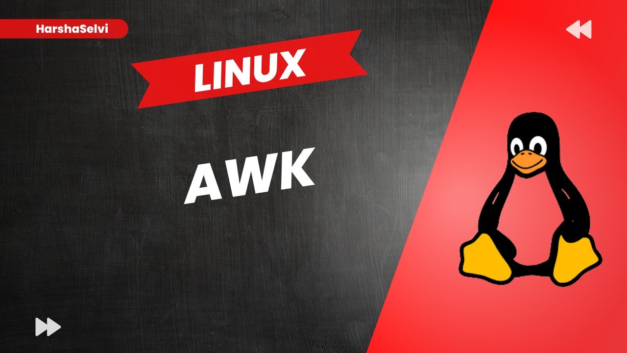 Linux Awk Tamil Harshaselvi Youtube