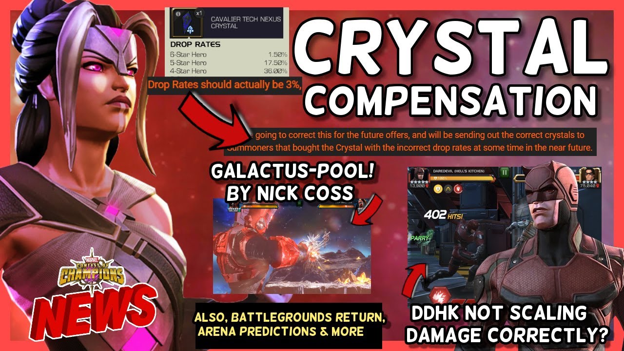 Crystal Compensation for Crystal Bug | DDHK Debuff Damage Issue | Battlegrounds Return & More ...
