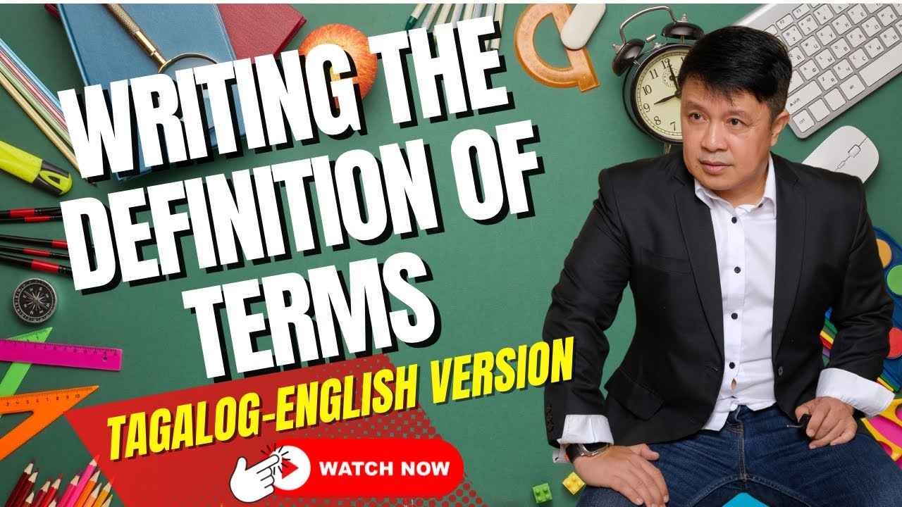 WRITING THE DEFINITION OF TERMS - YouTube
