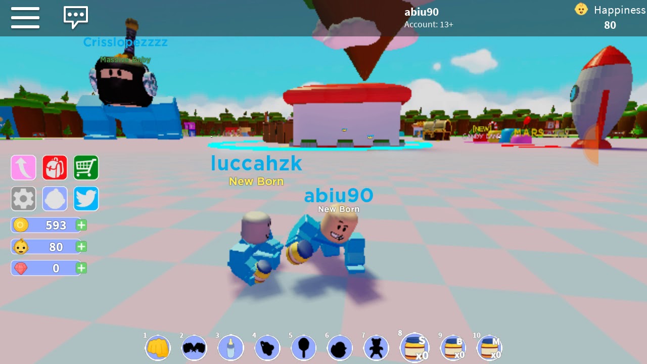 Roblox baby simulator - YouTube