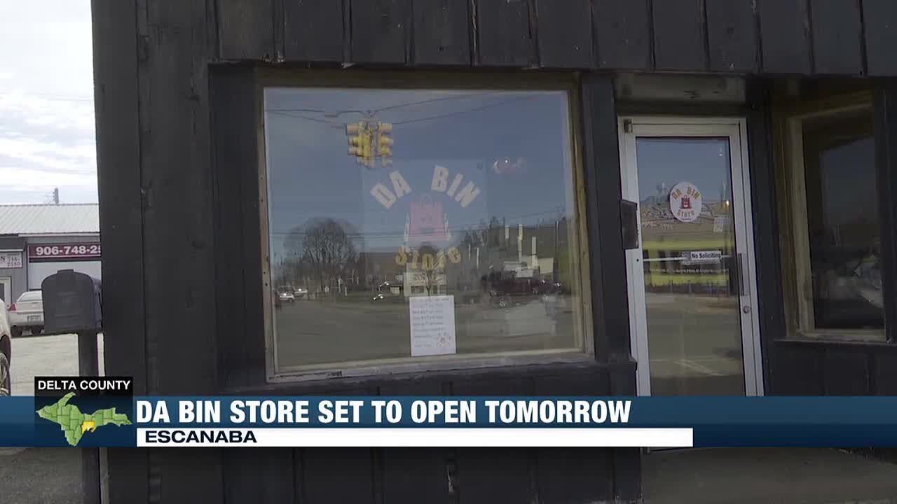 Da Bin store in Escanaba set to open Friday morning - YouTube
