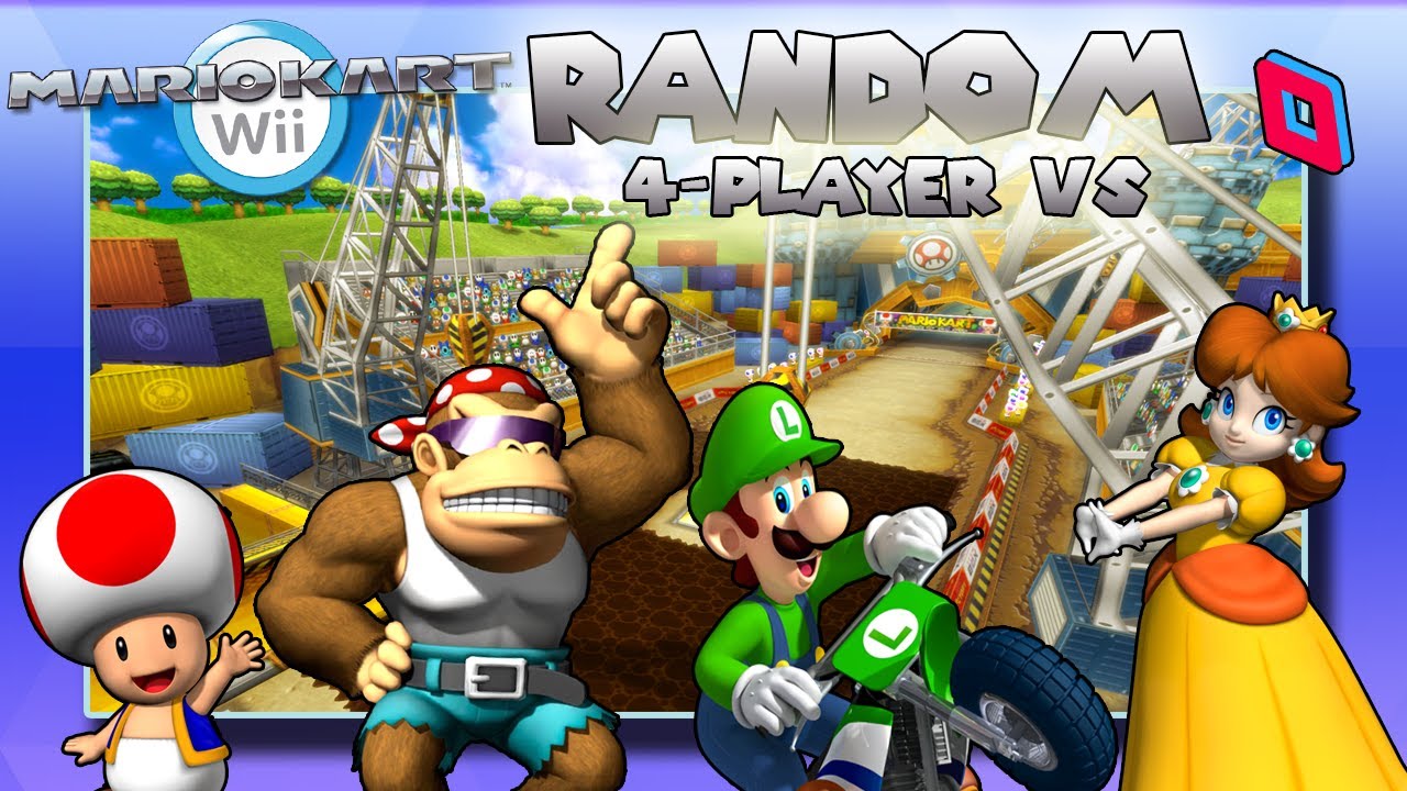 Mario Kart Wii Random 4-Player Vs #2 - Fall off and Repeat! - YouTube