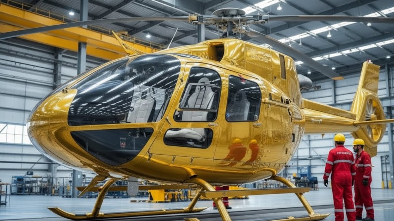 World’s First 24K Gold Helicopter 😱 | Inside Luxury Factory - YouTube