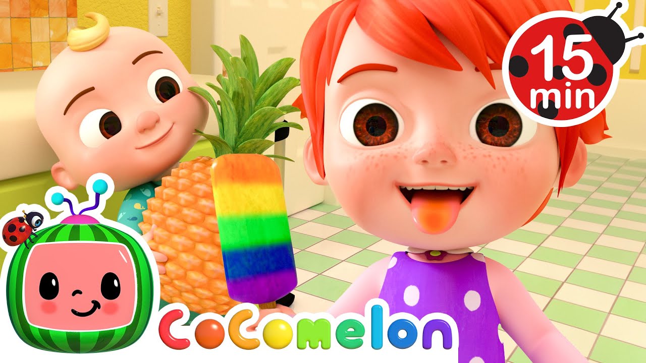 Making Frozen Rainbow Treats! [LOOP] | CoComelon Nursery Rhymes & Songs ...