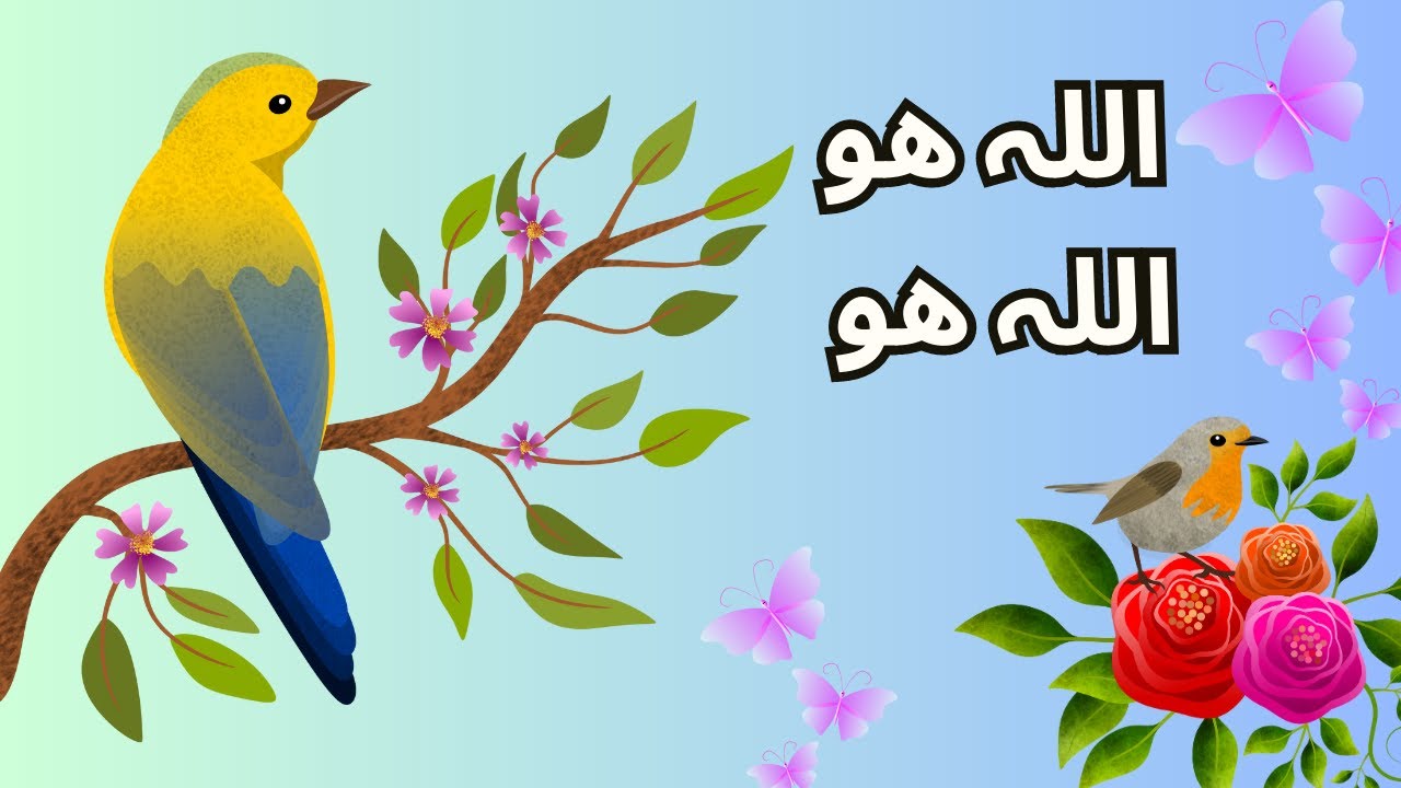 ALLAH HOO (poem) || chiriya bole chu chu chu ALLAH HOO|| Nursery Rhymes ...