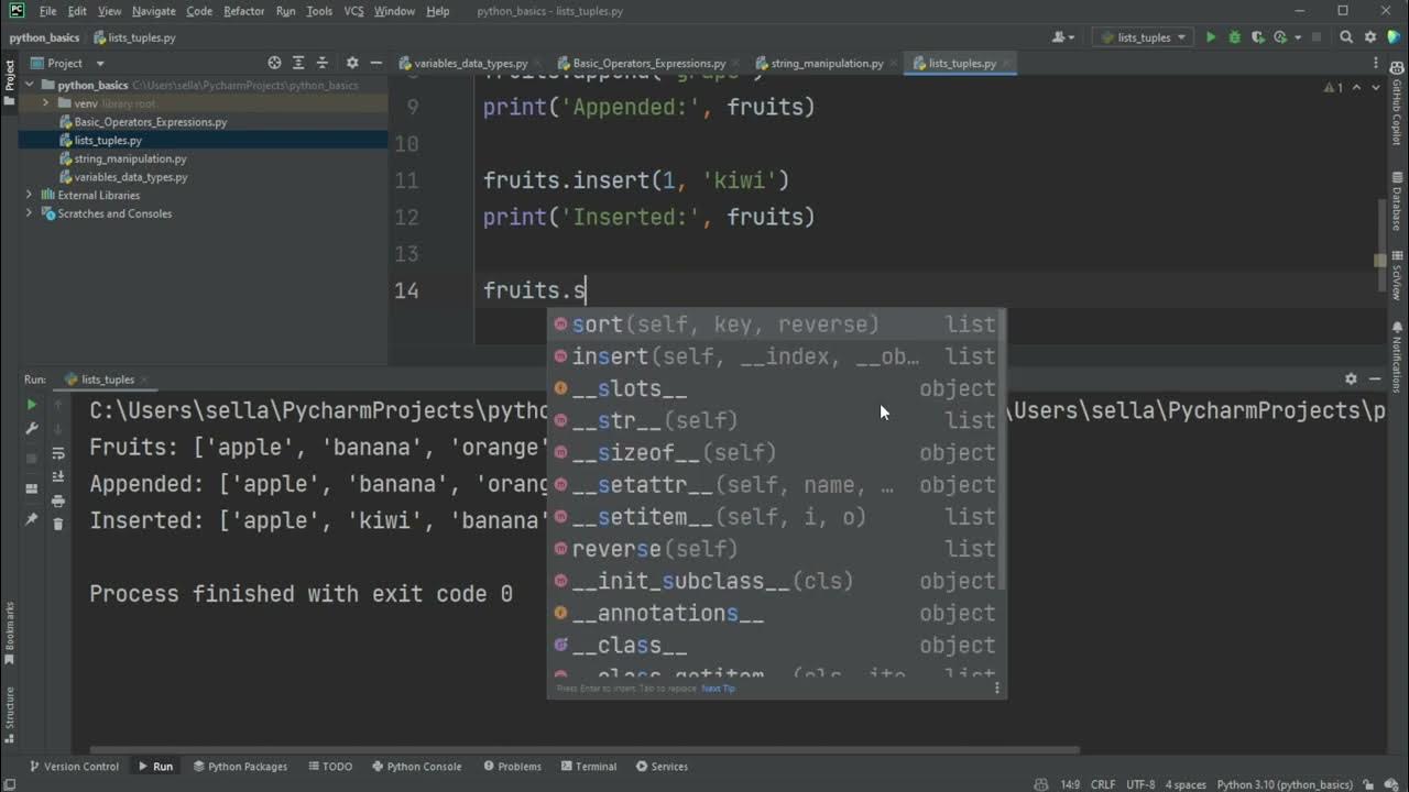 Lists and Tuples in Python 3 - YouTube