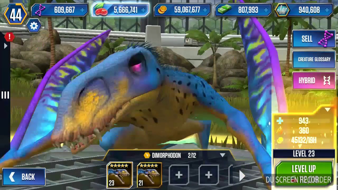 New Dino : Metriacanthosaurus LV.40 + Dimorphodon LV.40 = Hybrid ...