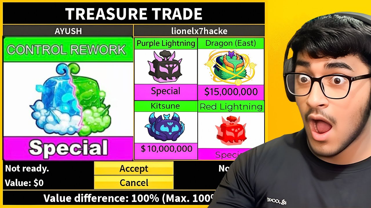Trading New Control Rework Fruit for The Next 24hr in BLOX FRUITS ...