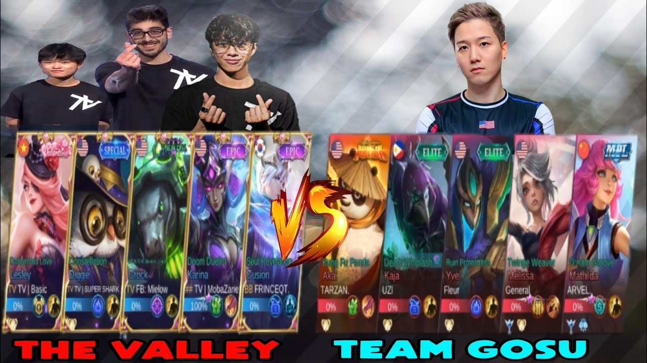 TEAM GOSU VS THE VALLEY | INTENSE GAME | MLBB - YouTube
