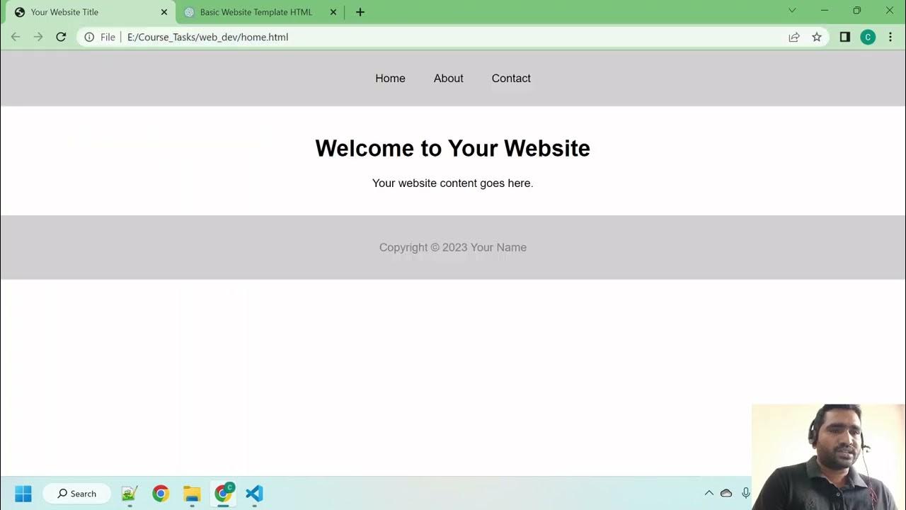 Section - 7 : Lecture - 1 : Asking ChatGPT to provide code for HTML & CSS for Building a Website ...