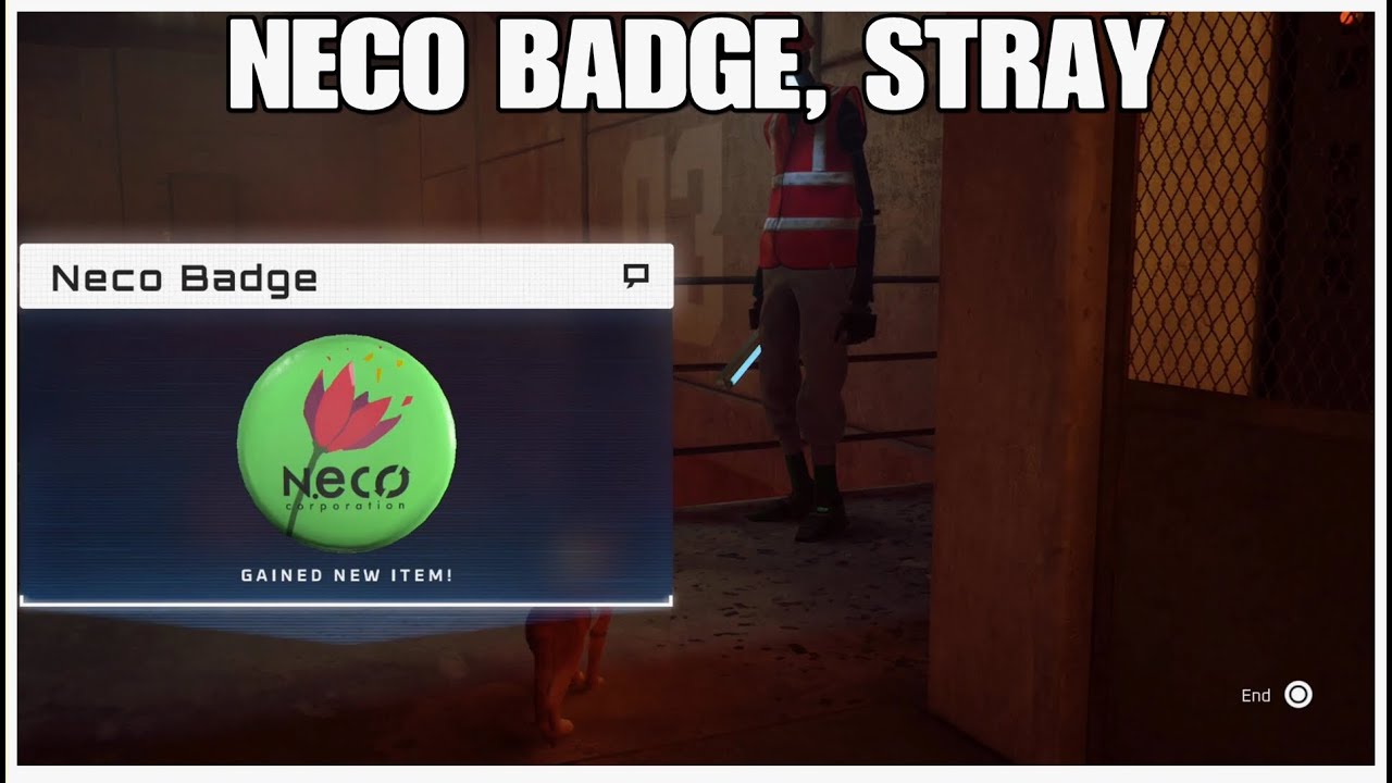 How to find the neco badge in Stray - YouTube