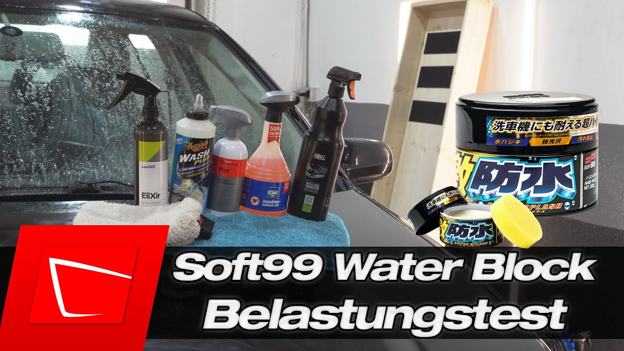 Soft99 Water Block SUPER SPLASH Belastungstest - Insektenentferner ...