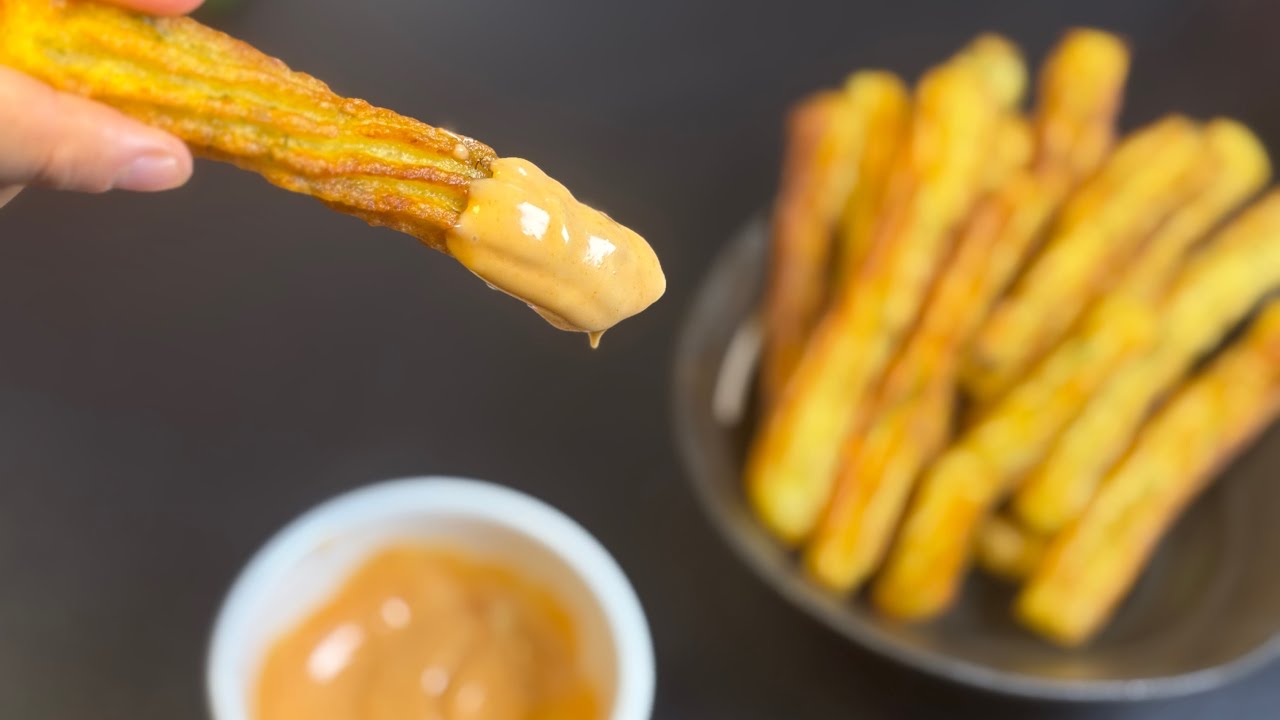I make potato churros for Christmas! Crispy Potato Churros - YouTube