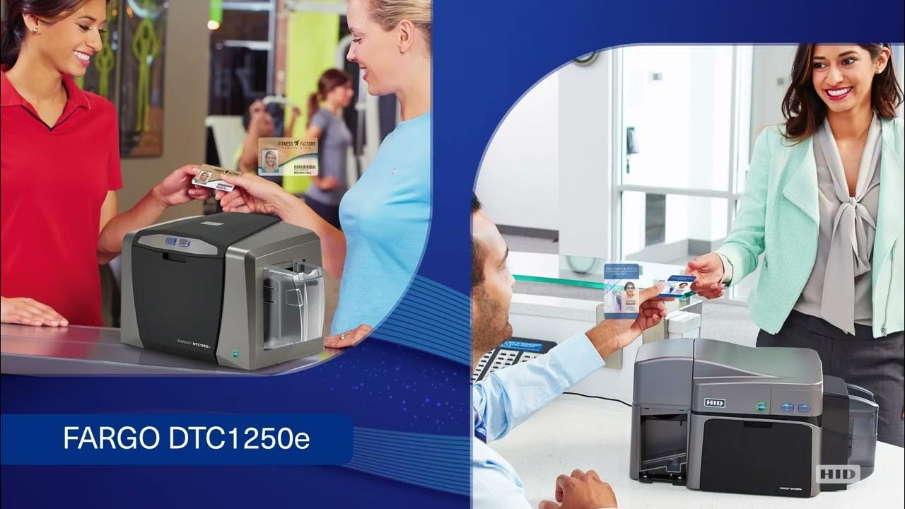 HID® FARGO® DTC1250e Card Printer & Encoder - YouTube