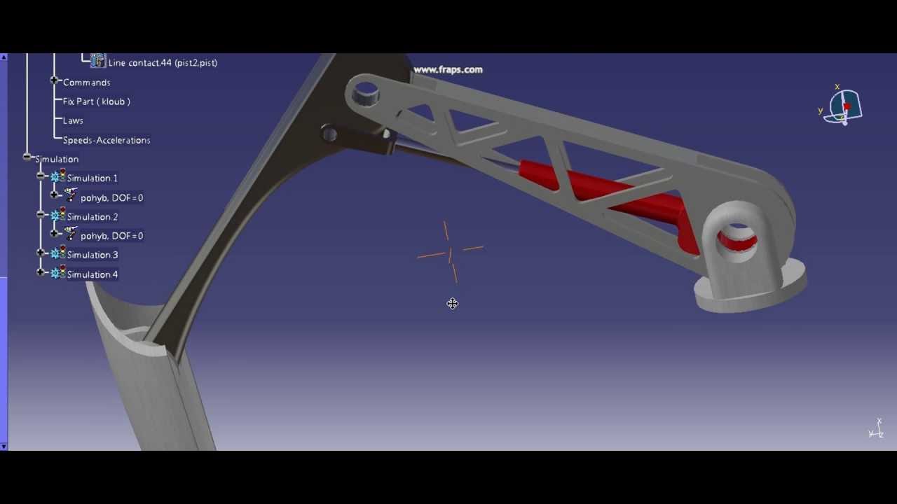 CATIA - mechano spider leg - YouTube