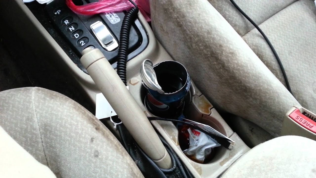 Surprise, exploded Pepsi can in my car. - YouTube
