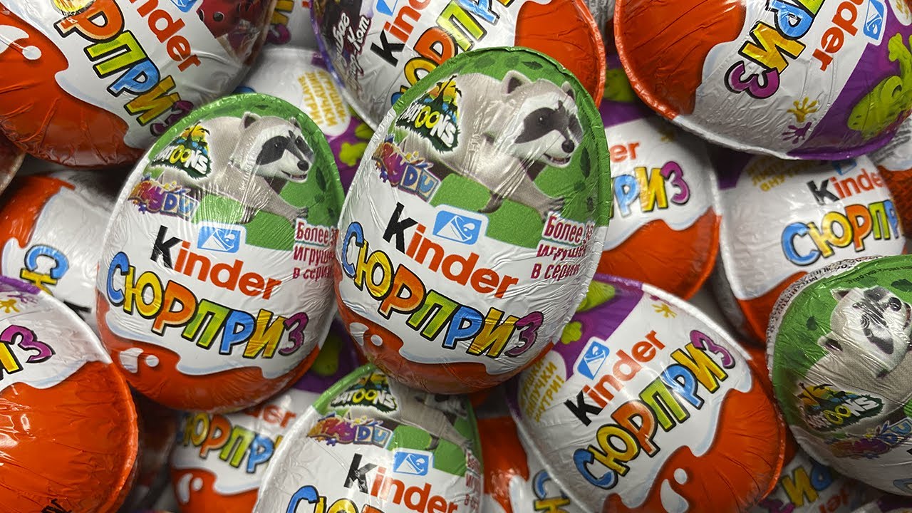NEW 62 Kinder ASMR opening - Satisfying and Relax NO talking Kinder and ...