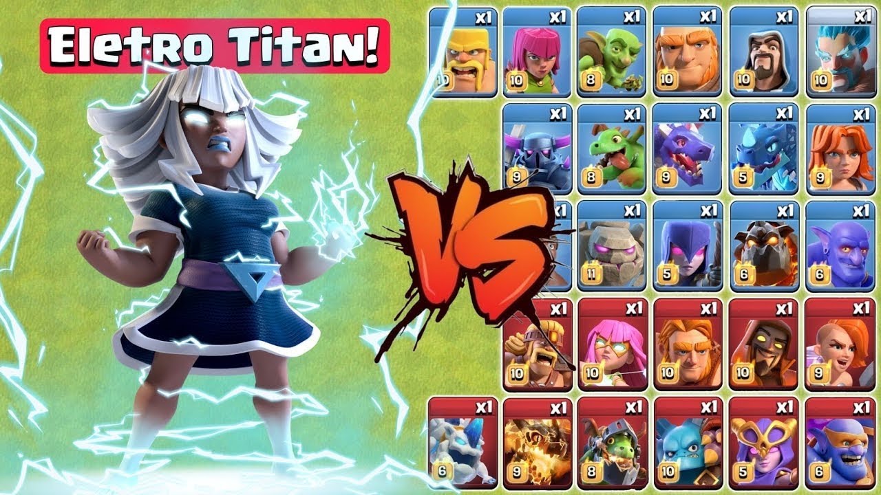 Electro Titan Vs All Troops || Clash Of Clans - YouTube