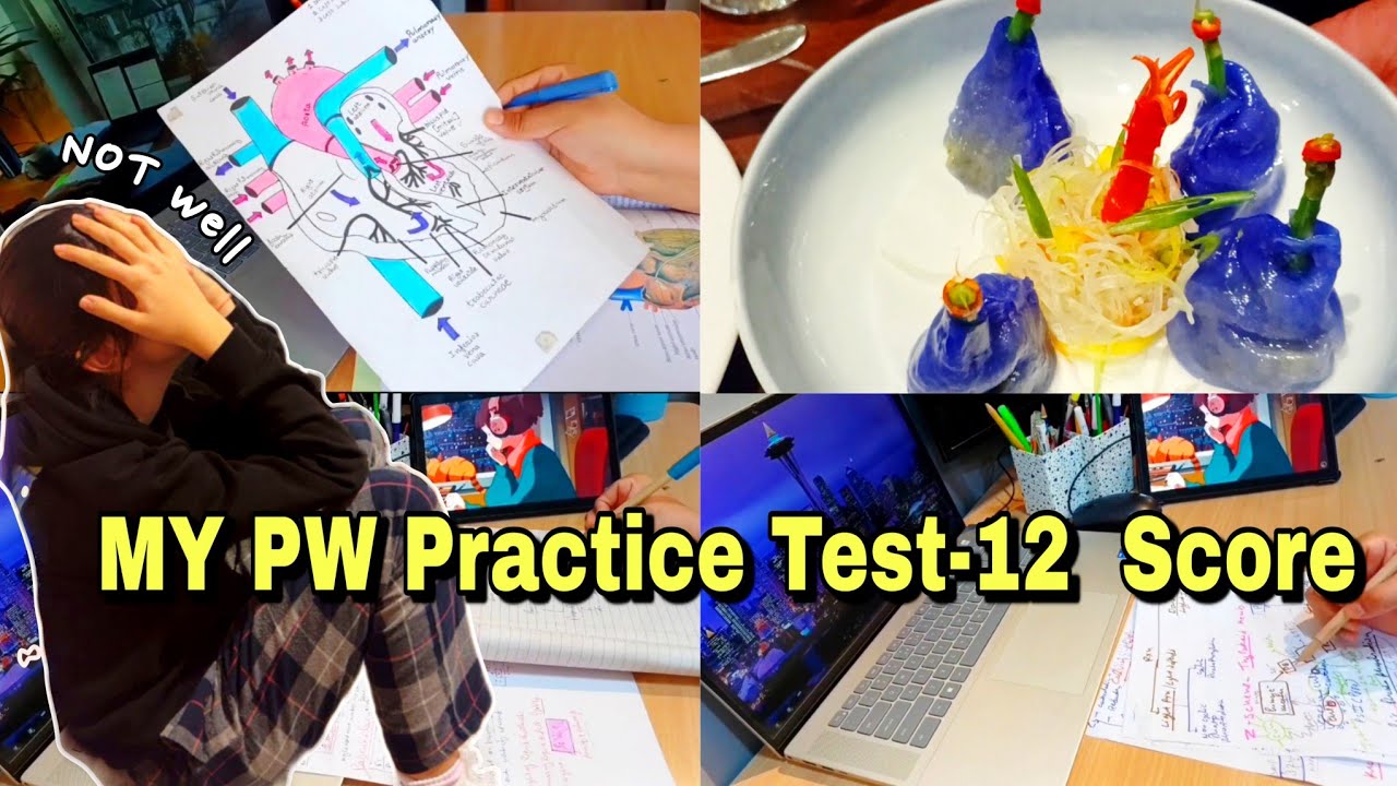 PW PRACTICE TEST-12 SCORE⁉️😰 *worst score ever*😓 | NEET STUDY VLOG ...