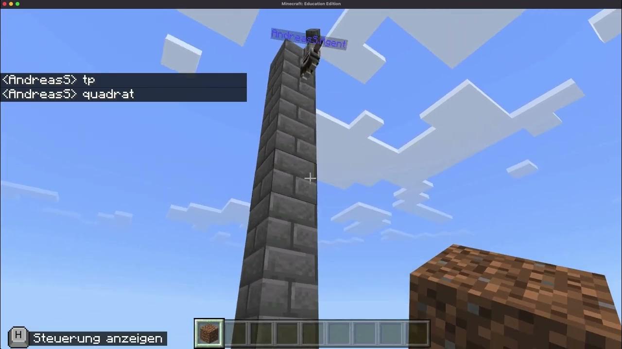 Programmieren mit Minecraft - Grundlagen - Platzieren von Blöcken - YouTube