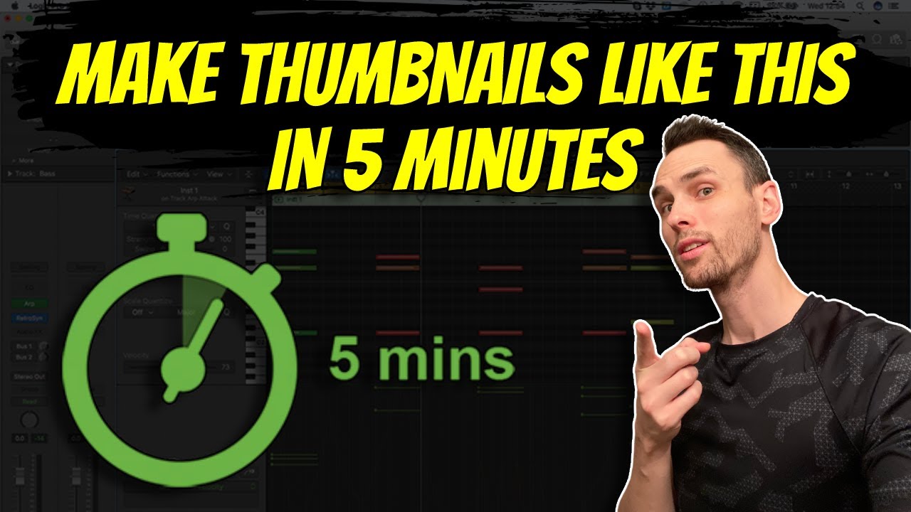 How I Make Thumbnails EASILY for my Music Producer Channel - YouTube