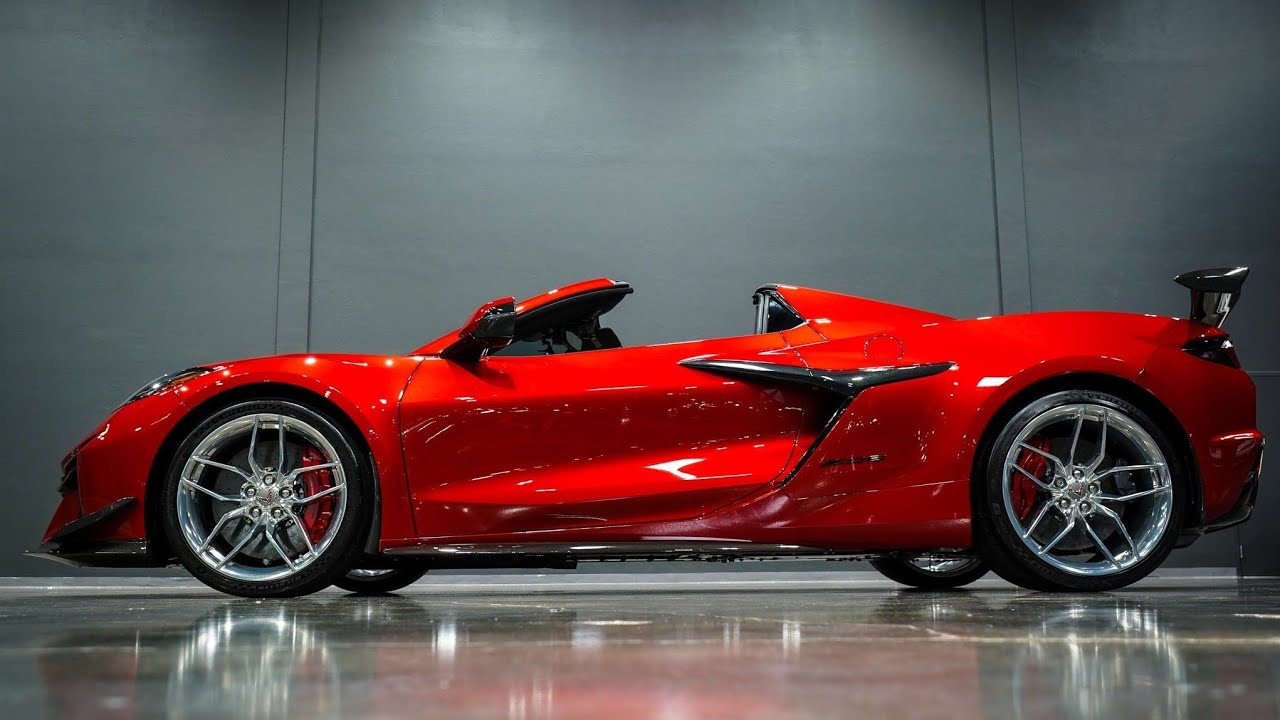 2025 CORVETTE Z06 3LZ Z07 RED MIST 700 MILE 170 MSRP FREE ENCLOSED ...