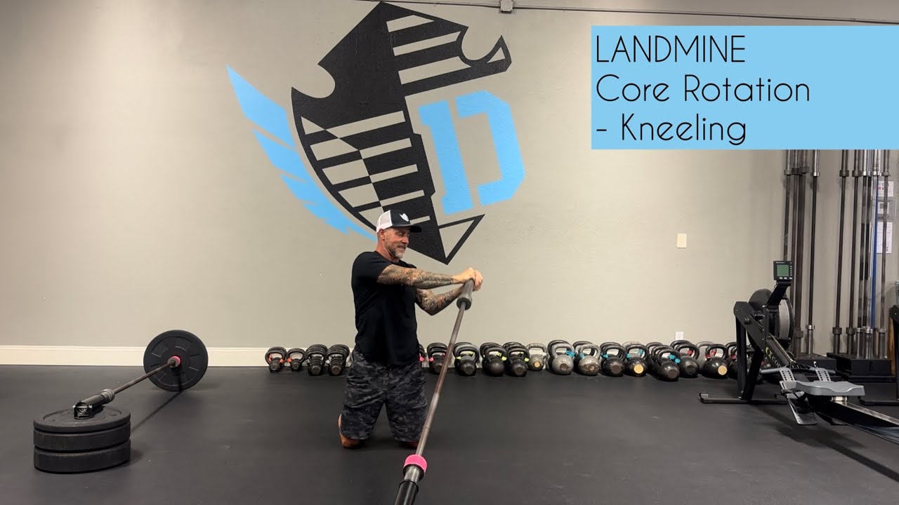 Landmine | Core Rotation - Kneeling - YouTube