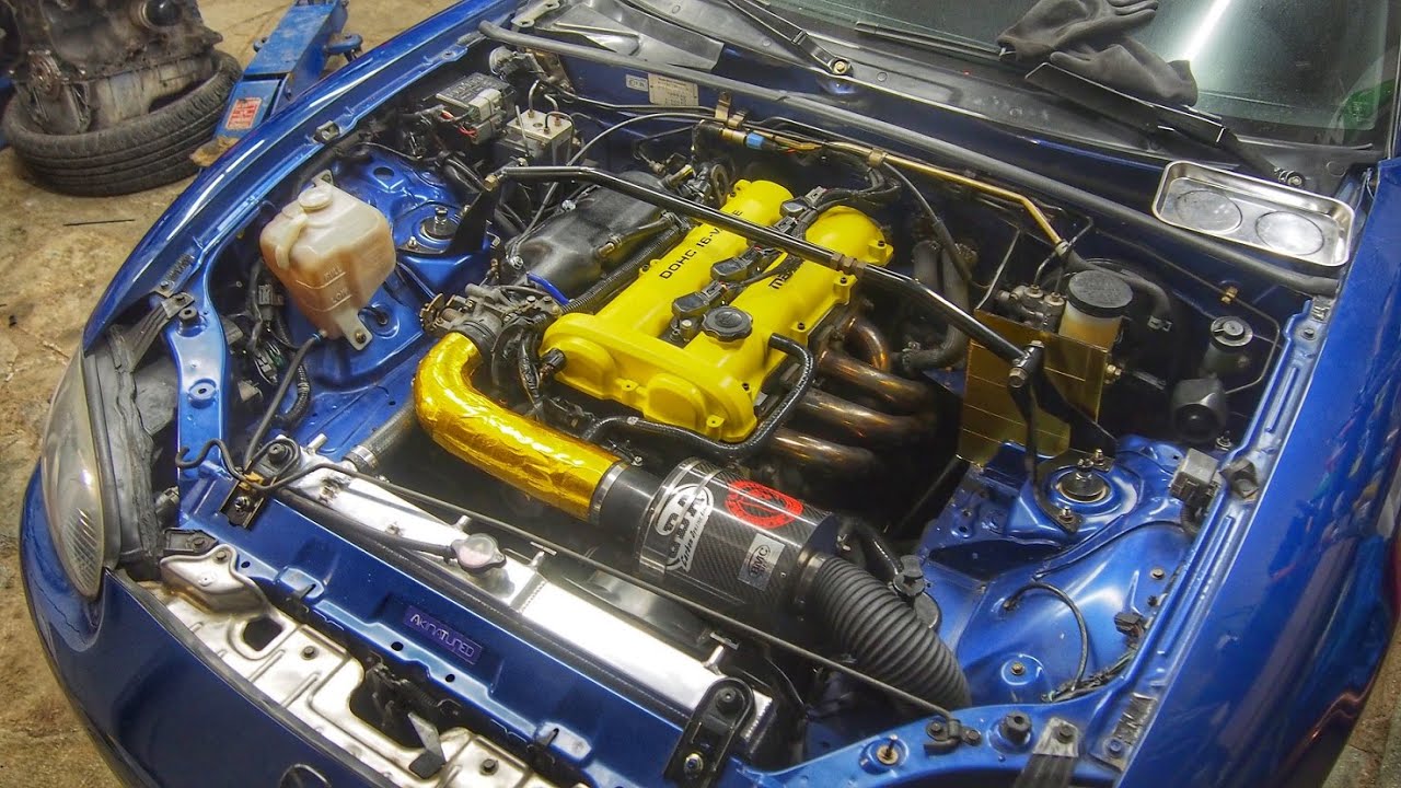 Frankenstein BP Miata Project # Engine Swap - YouTube