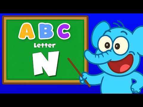 Çocuklar İçin Kolay İngilizce - N Harfi – Alfabe Öğren - ABC - Çizgi Film