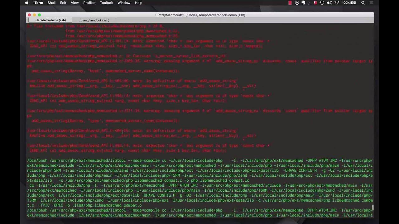 Run Laravel on Docker (using LaraDock v2.2) - YouTube