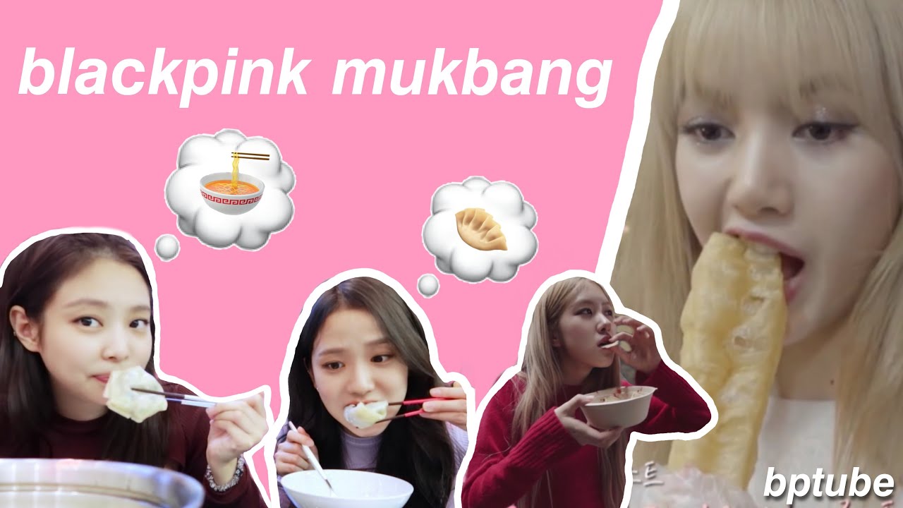 blackpink eating food for 3 minutes straight - YouTube