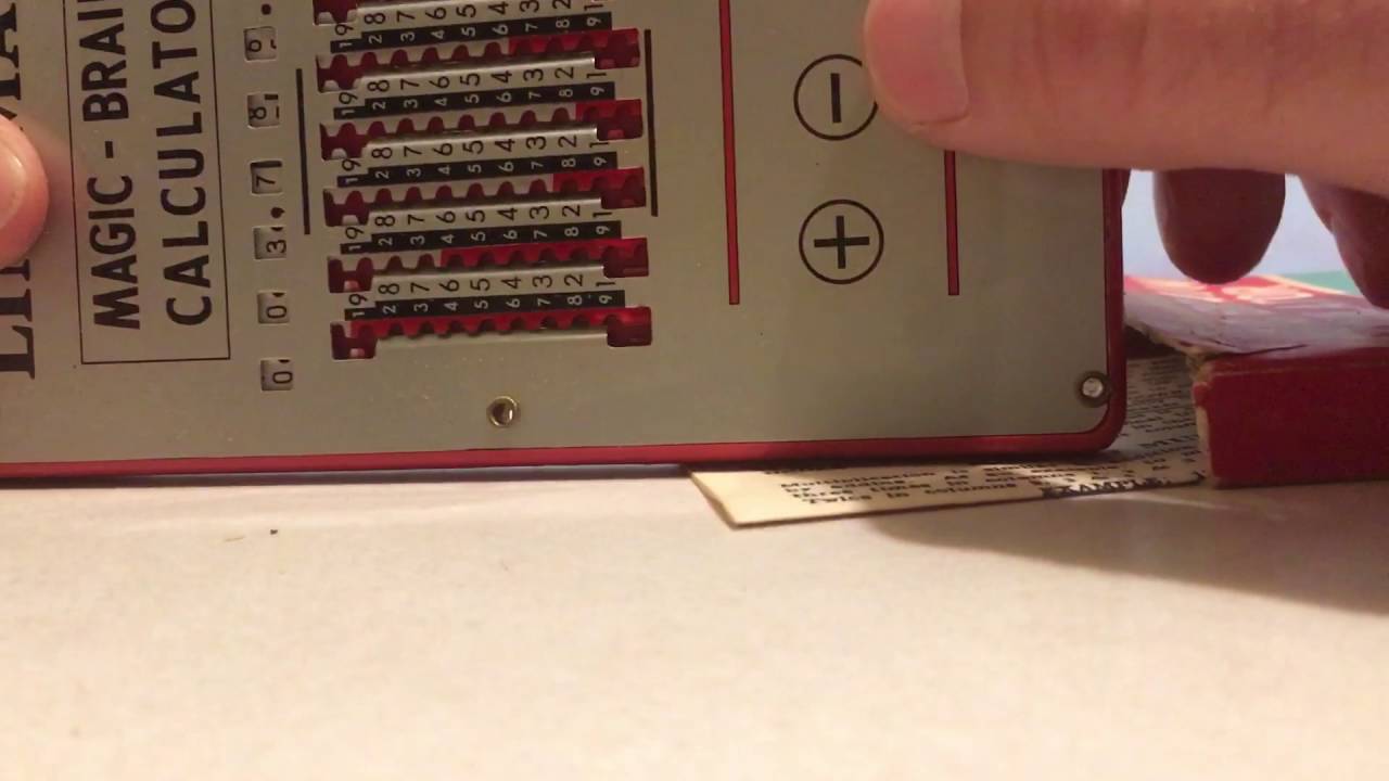 Vintage Magic Brain Calculator - A True Sexist Toy (wait for it) - YouTube