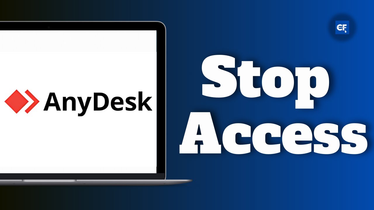 How to Stop Anydesk Access on Laptop - YouTube