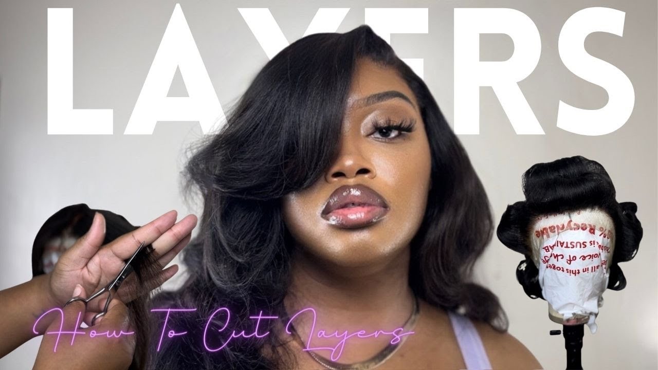 How To Layer Your Wig | Long Layered DIY Curls At Home ‼️| Kash Doll ...