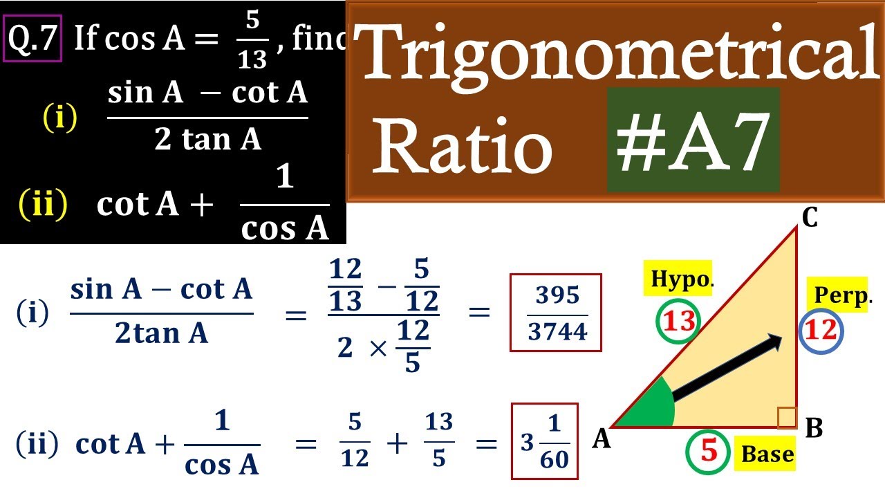 Trigonometrical ratio class 9 icse ex 22a | icse class 9 math ...
