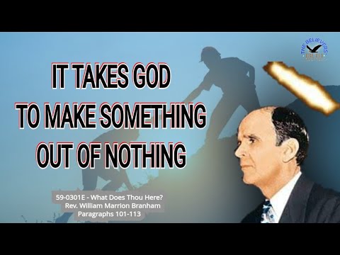It takes God to make something out of nothing || Rev. William Marrion ...