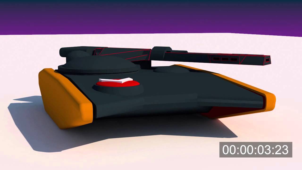 TANK (TRON - 1982) Animaton Test #01 - YouTube