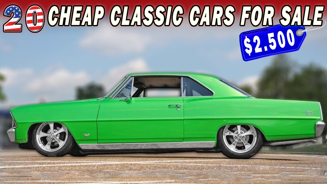 20 Cheap Classic Cars You Can Buy under budget - YouTube
