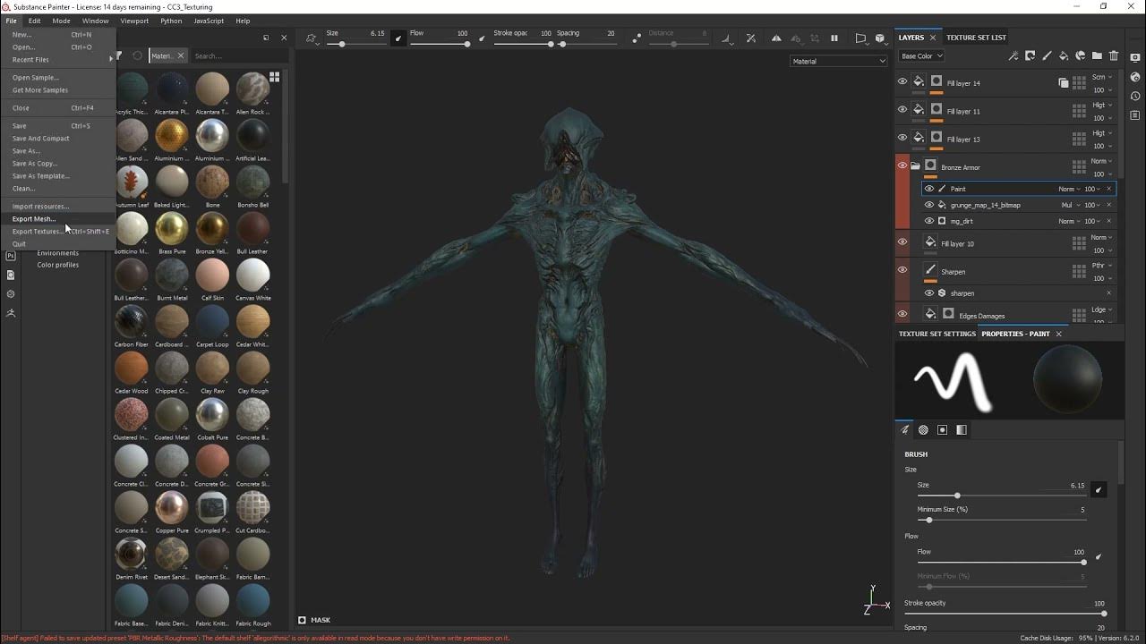 09. Exporting PBR textures for CC3 (Substance Painter) - YouTube