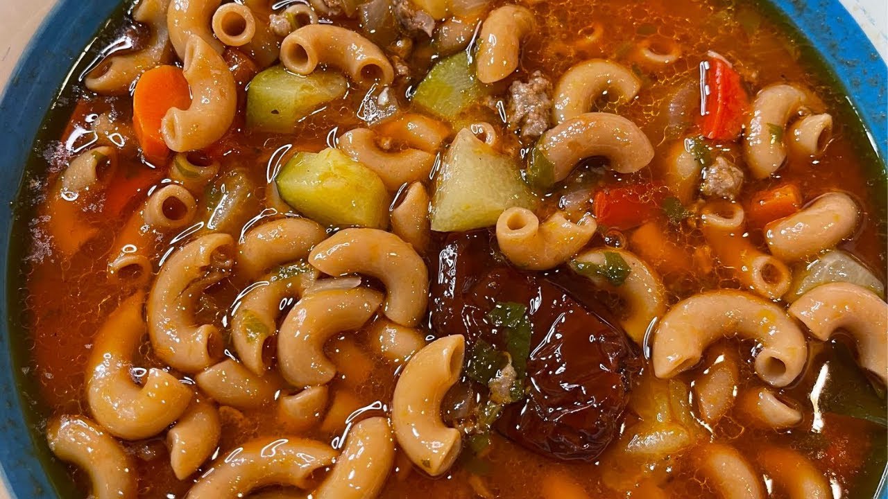 Cómo Preparar Una Deliciósa Sopa De Coditos Con Verduras y Carne Molida ...