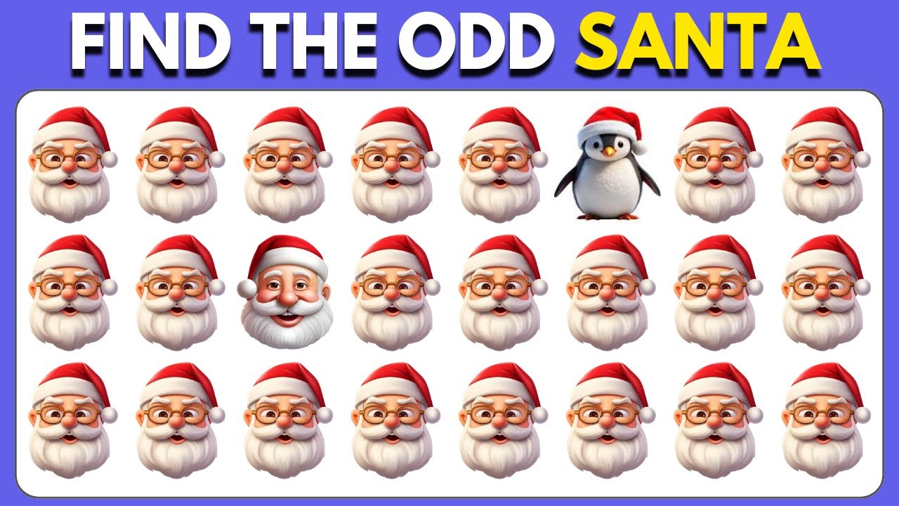 Find the ODD One Out - Christmas Edition 🎄🎅⛄️ | Easy, Medium, Hard ...