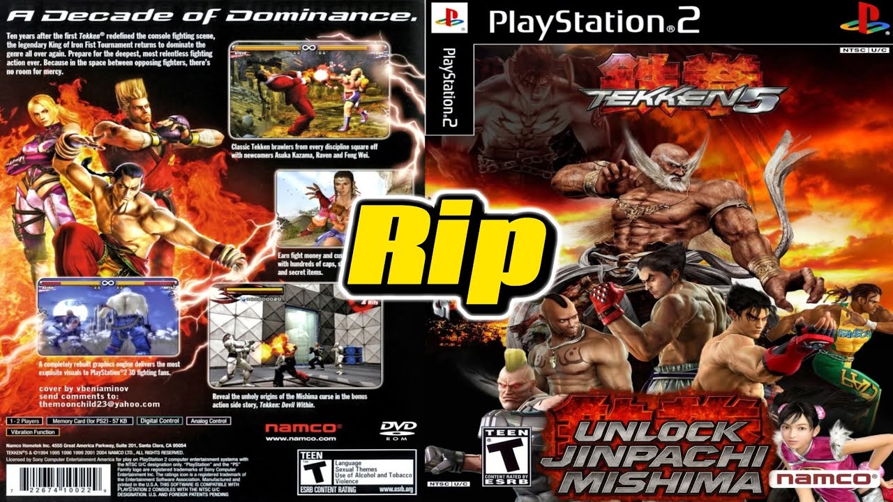 Tekken 5: Jinpachi Mishima (USA) Rip - PS2 - YouTube